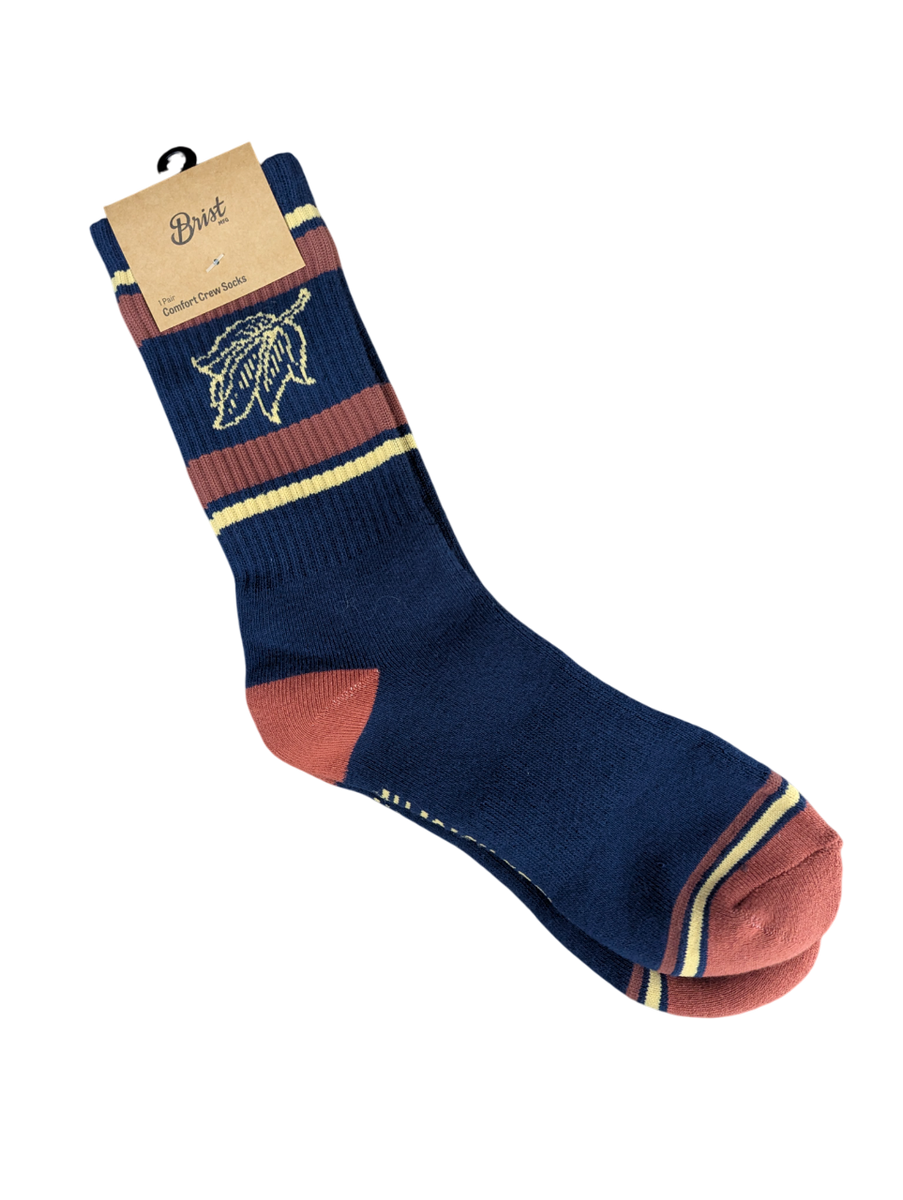 Allagash + Brist Mfg. - Navy Crew Socks – Allagash Brewing Company